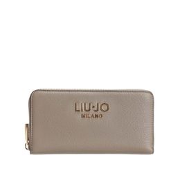 Liu Jo Caliwen XL Zip Around - Geldbörse 12cc 19 cm (anthrazit met.) in desert taupe | Gr.: onesize