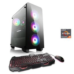 CSL Gaming-PC "Theseus V24590", schwarz, Microsoft Windows 11 Home (64 Bit), 32 GB RAM 1.000 GB SSD, Desktop-PCs