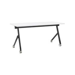 Beliani Zusammenklappbarer Schreibtisch BENDI in Weiß/Schwarz | Gr.: onesize