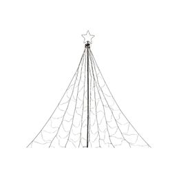 MARELIDA LED Lichterbaum mit Sternspitze funkelnde bernstein LED H: 5m | Gr.: onesize