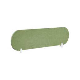 Beliani Schreibtischtrennwand SPARKY in Grün - (W) 160 x (H) 40 x (L) 2 cm | Gr.: onesize