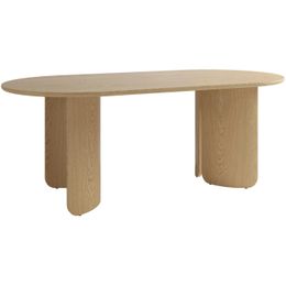 Sch&ouml;ner Wohnen Kollektion Esstisch "GRIMSTAD", eichefarbig bianco, eichefarbig bianco, eichefarbig bianco, B:200cm H:76cm T:100cm, SCH&Ouml;NER WOHNEN-KOLLEKTION, Tische, Esstisch, in 160 cm oder 200 cm, mit variabel montierbarem Untergestell