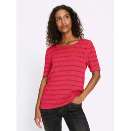 Heine Ajourpullover in pink | Gr.: 36