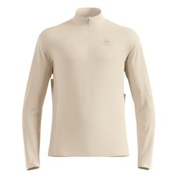 Odlo Longsleeve "Midlayer 1/2 Zip Essential Light" in Grau | Gr.: M