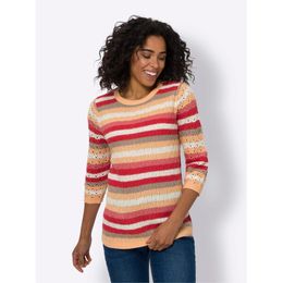Sieh an! 3/4 Arm-Pullover in hummer-ecru-geringelt | Gr.: 54