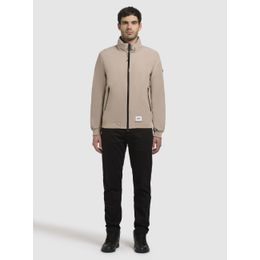 Anorak Khujo "KAYO", Herren, Gr. L, beige, Web, 100% Polyester, unifarben, regular fit hüftlang, eingesetzt Rippbündchen, Jacken