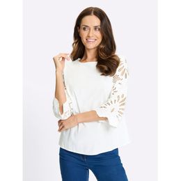 Heine Spitzen-Bluse in ecru | Gr.: 38