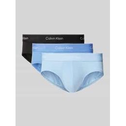 Calvin Klein Underwear Slip mit elastischem Label-Bund im 3er-Pack