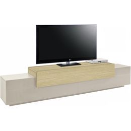 Lowboard Inosign "Coro,Lowboard,TV-Kommode,TV-Möbel,TV-Bank", eiche chopin, kaschmir, B:240cm H:51,6cm T:45cm, FSC-zertifizierter Holzwerkstoff, Sideboards, mit 3 Klappen, (B/T/H) 240x45x51,6 cm