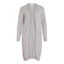 Vila Strickjacke in Light Grey Melange | Gr.: M