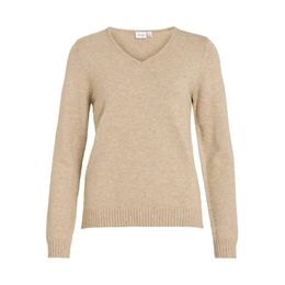 Vila Strickpullover in Natural Melange | Gr.: S