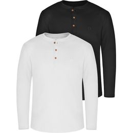 Normani Shirt 'Neuville' Herren Gr&ouml;&szlig;e 4XL schwarz / wei&szlig;
