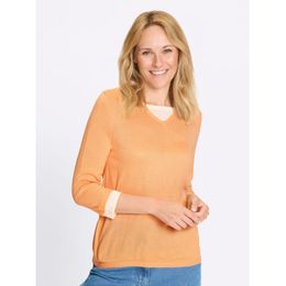 Sieh an! 2-in-1-Pullover in apricot | Gr.: 56