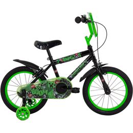Kinderfahrrad Huffy "Minecraft Kinder 16 Zoll Fahrrad" Gr. 27, weiß, neutral, Fahrräder, Kinder, 26cm, 16 Zoll (40,64cm) hinten: 16 Zoll (40,64cm)