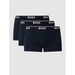 BOSS Trunks mit elastischem Logo-Bund im 3er-Pack