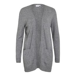 Vila Strickjacke in Medium Grey Melange | Gr.: XS