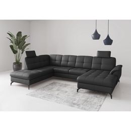 Sit & More Wohnlandschaft SIT & MORE, T:212cmschwarz, Sofas, "Zora"