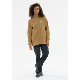 Fleecejacke WHISTLER "Felis", Damen, Gr. 44, braun, 100% Polyester, mehrfarbig, lang, hoch geschlossener Ausschnitt, Jacken, aus atmungsaktivem Material