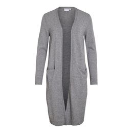 Vila Strickjacke in Medium Grey Melange | Gr.: XXL