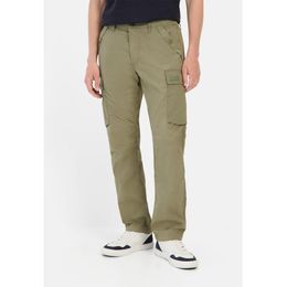 Camel Active Relaxed Fit Cargo Hose mit Stretchfunktion in Dunkelgrün | Gr.: W38/L34