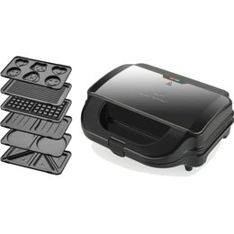 2THETA ETA Sandwichmaker "6in 1 SORENTO Plus ETA515190000", schwarz, B:29,5cm H:11,5cm T:25,5cm, Sandwichmaker