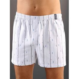 WITT WEIDEN Boxershorts in 2x weiß-bedruckt | Gr.: 6