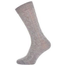 LUSANA Socke L5S-3 in mittelgrau | Gr.: 42-44