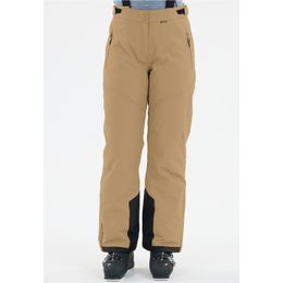Skihose WHISTLER "Drizzle", Damen, Gr. 48, EURO-Größen, rot, 100% Polyester, unifarben, lang, Hosen, mit wasserabweisender Membran