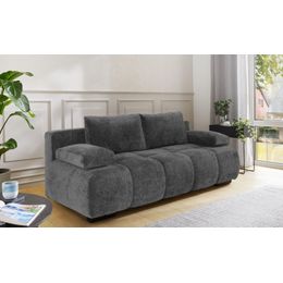Jockenhöfer Schlafsofa, B:213cm T:101cmgrau, JOCKENHÖFER GRUPPE, Korpus: 100% Polyester;Kissen: 100% Polyester, Kinderzimmer, Sofas, "Reno", mit