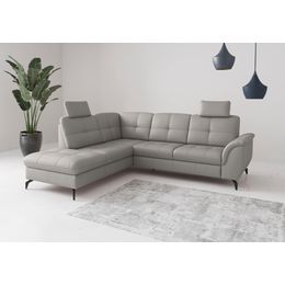Sit & More Ecksofa SIT & MORE, T:212cmlight grau, Wohnzimmer, Sofas, "Zora"