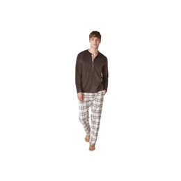 J and J Brothers Schlafanzug in Brown | Gr.: S