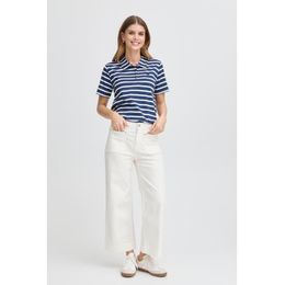Fransa Kurzarm-Bluse FRSAMMA Regular fit in Navy Blazer mix | Gr.: M