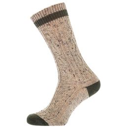 LUSANA Schoppersocke L5698T-930 in beige | Gr.: 44-46