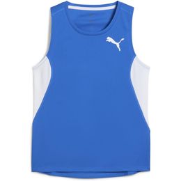 Puma Sportshirt "W CROSS THE LINE SingleT 3.0" in Blau | Gr.: M