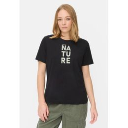 Camel Active T-Shirt aus reiner Baumwolle in Kaviar | Gr.: XS