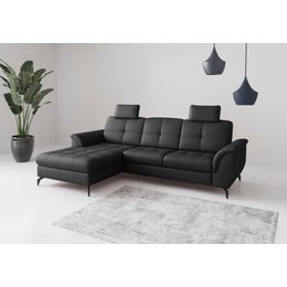 Sit & More Ecksofa SIT & MORE, B:262cm H:92cm T:164cmschwarz, Wohnzimmer, Sofas, "Zora"