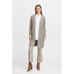 b. young BYMIRELLE LONG CARDIGAN 3 - KNIT Regular fit in Mid Grey Melange | Gr.: M