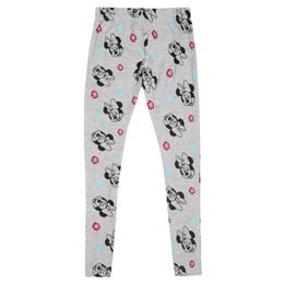 Disney Minnie Mouse Leggings Leggins Hose Mädchenhose Sporthose in grau | Gr.: 86/92