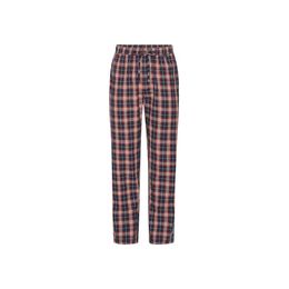 DANISH ENDURANCE Lange Pyjamahose Pyjama in navy red | Gr.: L