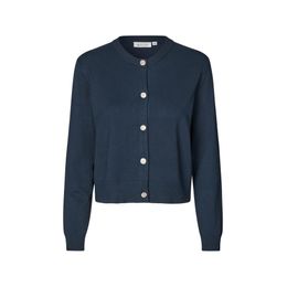 Masai lang&auml;rmeliger Cardigan MaLiffa in navy blazer | Gr.: 36