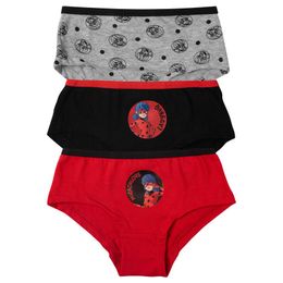 3er Pack Miraculous Panty Ladybug Unterhose Slip in Mehrfarbig | Gr.: 122/128