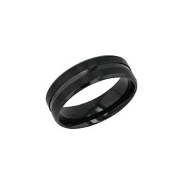 Amor Ring Edelstahl, IP Schwarz in Schwarz | Gr.: 58