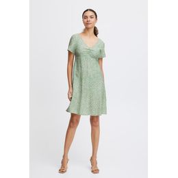 b. young BYIBANO SHORT DRESS 2 - LIGHT WOVEN Regular fit in Fair Green Flowers Mix | Gr.: 38