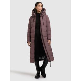 Steppmantel Khujo "DERIA4", Damen, Gr. S, orchid lila, 100% Polyester, unifarben, eingesetzt elastischer Bund mit Klettverschluss, Mäntel