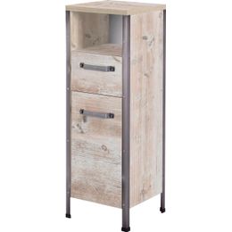 Unterschrank Schildmeyer "Harkon", eichefarben used, B:35cm H:104cm T:33,5cm, Schränke