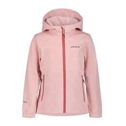 Outdoorjacke Icepeak "Icepeak Softshell jacke Kobryn Jr", Jungen, Gr. 176, rosenrot, 95% Polyester, 5% Elasthan, Jacken