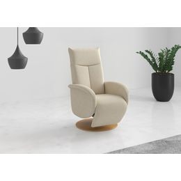 TV-Sessel Home Affaire "Glendale", sand, B:75cm H:112cm T:82cm, 100% Polyester, Sessel, wahlweise mit Aufstehhilfe, 2 Motoren und Akku