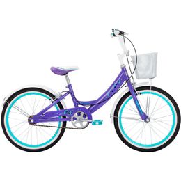 Kinderfahrrad Huffy "Girly Girl 20-Zoll Kinderfahrrad" Gr. 28, lila, Fahrräder, Kinder, 28cm, 20 Zoll (50,80cm) hinten: 20 Zoll (50,80cm)
