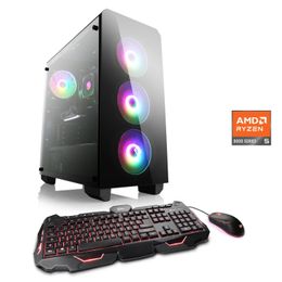 CSL Gaming-PC "Theseus V24607", schwarz, Microsoft Windows 11 Home (64 Bit), 32 GB RAM 1.000 GB SSD, Desktop-PCs