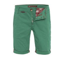 Cipo & Baxx Stoffhose CIPO & BAXX "Shorts", Herren, Gr. 30, Normalgrößen, grün, 97% Baumwolle;3% Elasthan, unifarben, regular fit knielang, Hosen, im unifarbenen Look